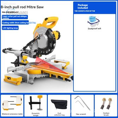 China 8-inch Pull Rod Oblique Cutting Saw, Single Oblique Cutting Saw, Aluminum Machine for sale