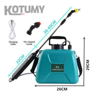 China 5L Handheld Electric Spray Gun Atomizing Lithium Battery Spray Garden for sale