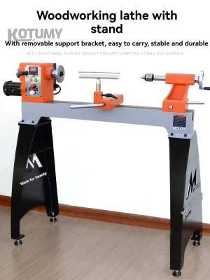 China Woodworking Lathe with Bracket, High-power Wood Spinning Machine, Large Desktop Heavy-duty Lathe, Woodworking Processing for sale