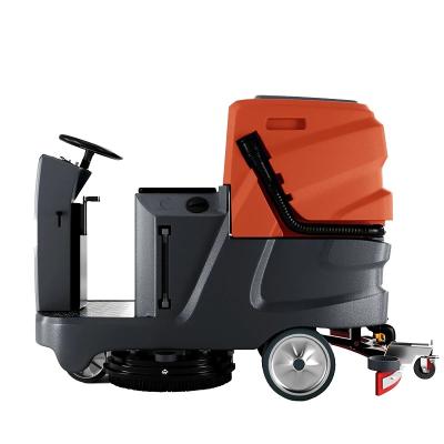 China Industrial Driving Rotary Floor Scrubber Machine Commercial Auto Floor Cleaning Car for Workshop Warehouse for sale