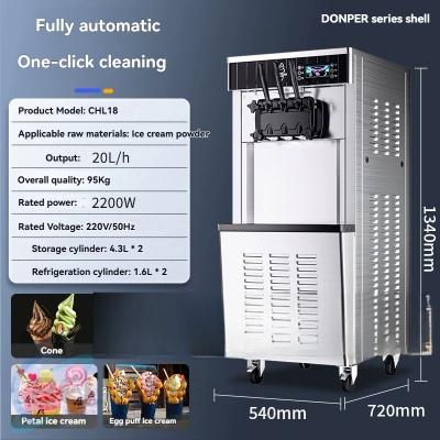 China Thick Insulation 20L Automatic Molding Commercial Ice Cream Machine for sale