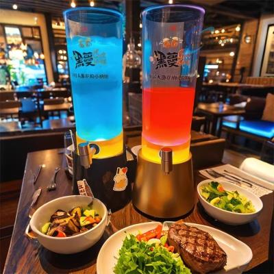 China Viral LED 3L Beer Tower, Bar Beer Bucket, Commercial Juice Dispenser for sale