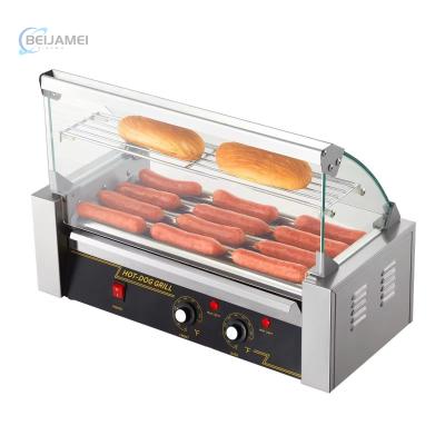 China New Commercial Electric Sausage Oven Stall For Hotels 220V Large Capacity Fully Automatic Dual Control Dog Machine for sale