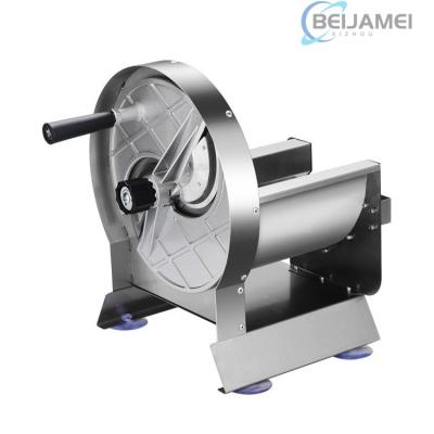 China Commercial Stainless Steel Hand Crank Vegetable And Fruit Slicer Cutting Machine for sale