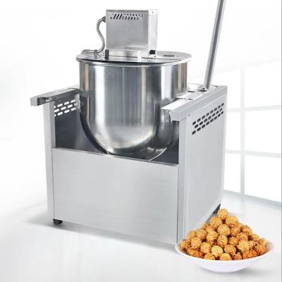 China Commercial Desktop Spherical Popcorn Machine Gas Heating Butter Flavored Small Popcorn Making Machine for sale