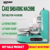 China Portable Cake Smoothing Coating Machine Cake Icing Machine Cake Decorating Daubing Machine Smearing for sale