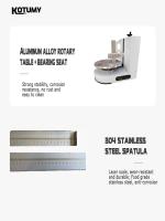 China Portable Cake Smoothing Coating Machine Cake Icing Machine Cake Decorating Daubing Machine Smearing for sale