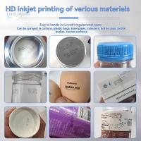 China Small Curved Surface Coding Machine Food Packaging/Bottle Cap Label Inkjet Printer for sale
