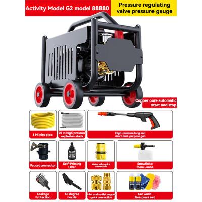 China High-Power 220V Car Washer Portable High-Pressure Cleaning Pump New for sale