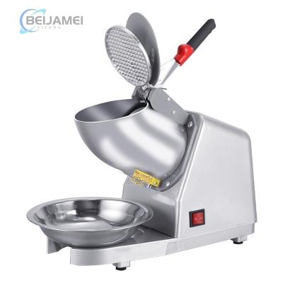 China Electric Shaved Ice Automatic Double Blade Ice Breaker Shaver Heavy Snow Cone Machine for sale