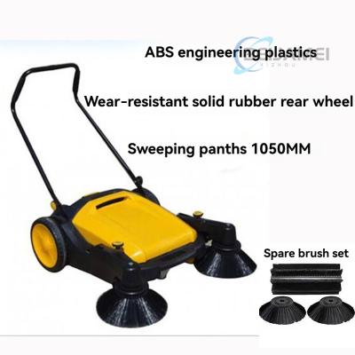 China Electric Industrial Sweeper - Hand Push Dust Cleaning Cart For Warehouse for sale