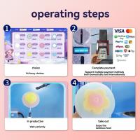 China Full Automatic Cotton Candy Vending Machine with Excellent Taste Guarantee for sale