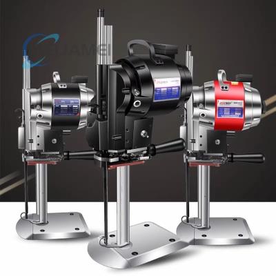 China Straight Knife Clothing Cutting Machine with Engine Automatic Sharpening Vertical Electric Scissors 220V/110V for sale
