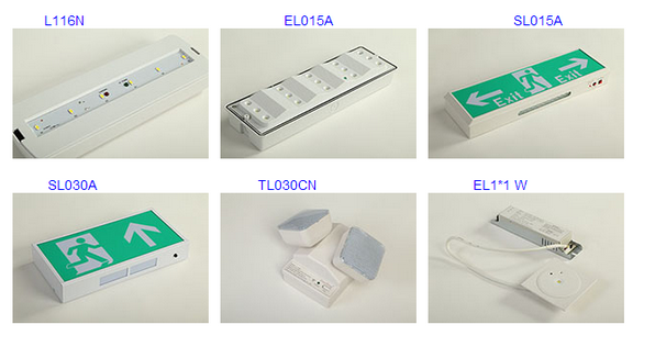 15 PCS SMD Led Aluminum Exit Sign Ceiling Surface Suspended Emergency Light Fixture