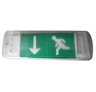 China 220V 3 Hours Operation Led Emergency Exit Sign With Green Escaping Sticker , CE Standard for sale