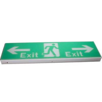 China 220V LED Battery Power Emergency Exit Sign With 3 Years Warranty for sale