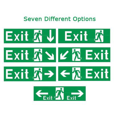 China Wall Surface Mounted Indoor Led Emergency Exit Sign Ni-Cad Battery Operation for sale
