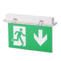 China Zhuiming Double Sided Exit Sign with 3-Hour Emergency Operation and 220-240V Input Voltage for Commercial Buildings for sale