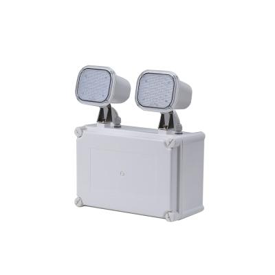 China 2x6W Twin Spot Emergency Light with 50000 Hours Lifespan and 3-Year Warranty for sale