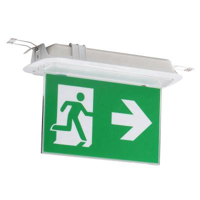 China Double Sided Exit Sign with Ni-Cd Battery and 6 pcs SMD 5730 LED for Emergency Lighting with 3-Year Warranty for sale