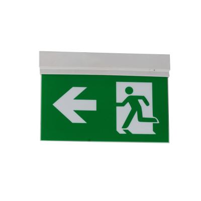 China 5-in-one Installation Luminous Emergency Exit Sign with Li-ion Battery and 3 Hours Emergency Duration for sale