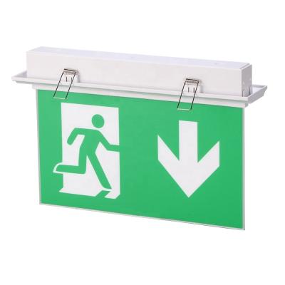 China New Design Emergency Exit Light Sign with Li-ion Battery Backup and 3 Hours Emergency Duration in ABS Casing for sale
