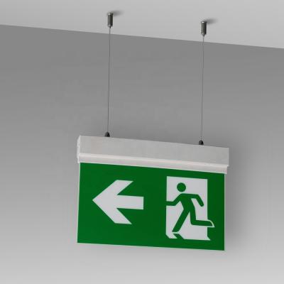 China Durable LED Exit Sign with Rechargeable Battery and 3 Hours Emergency Time for Easy Installation for sale