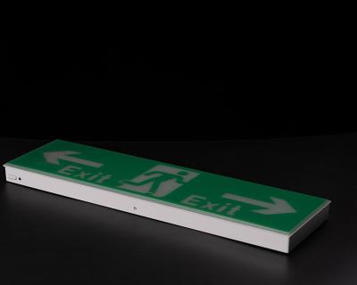 China Plastic Casing Led Exit Signs Ni - Cd Battery Operated Emergency Exit Sign for sale