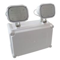 China IP65 Waterproof NiCd Twin Spot Emergency Light 6V 4.5Ah PC Casing Automatic for sale