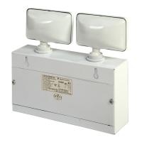China Twin Head LED Emergency Light 220mm Glass Diffuser Non-Maintained 3.6V for sale
