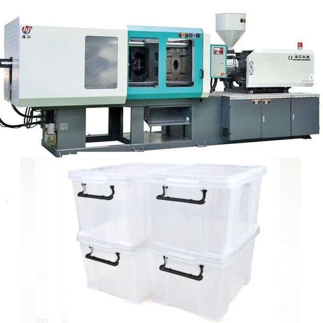 Close-up of Auto Injection Molding Machine features
