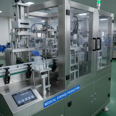 China Interchangeable Mold Type Disposable Syringe Making Machine Offering Air Consumption 03m3min Medical Syringe Production Equipment for sale
