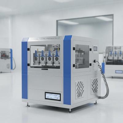 China Interchangeable Mold Type Syringe Making Machine Equipped with Air Consumption 0.3m3min Noise Level Below 75 DB Ensuring Operation for sale