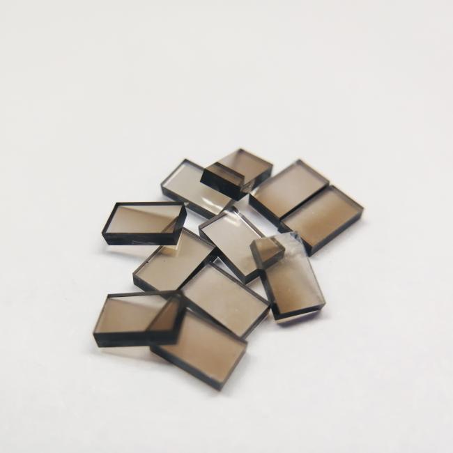 Close-up view of Mono CVD diamond surface texture and laser-cut edges