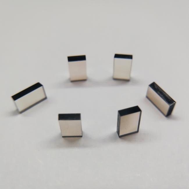 Mono CVD diamond sample demonstrating precise dimensional tolerances