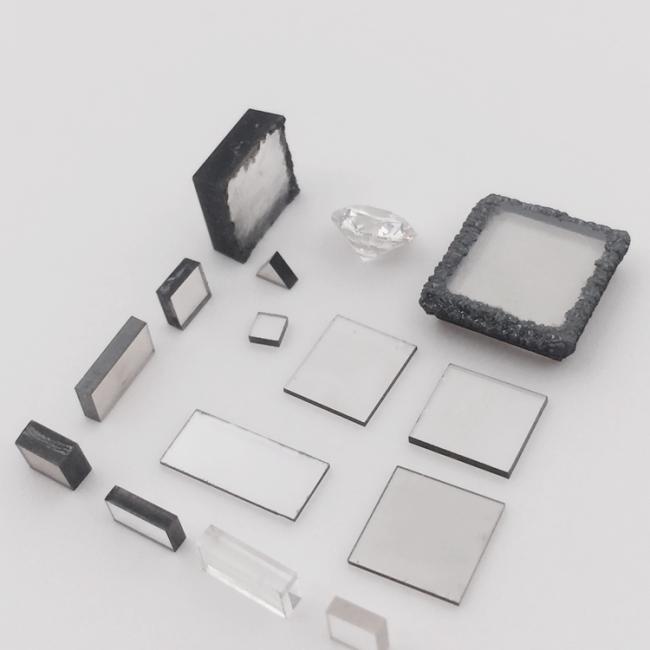 Cube Cvd Diamond Optical Prism with Low Nitrogen 1-10ppm 6 Side Polished 2*2*2