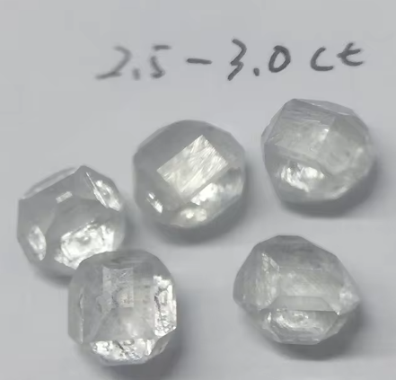 White rough diamond sample