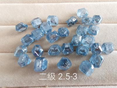 China Light Blue color HPHT rough diamond, Dark blue color rough diamond stone, uncut lab grown blue diamond Boron doped hpht diamond 0.1-5ct for sale