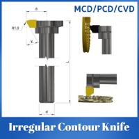 China Irregular PCD MCD CVD Diamond Contour Knife For Jewelry Processing Needs for sale