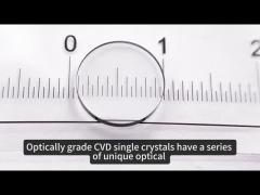 Διάγραμμα 2,5 X 3mm Χλωρό CVD Διαμαντένιο κύλινδρο Οπτικής ποιότητας Πάνω και κάτω γυαλισμένο
