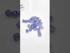 HPHT en rose et bleu au laboratoire crée en diamants, forme ronde, taille brillante