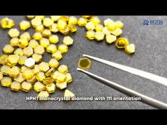 jsd23 mcd yellow diamond plate 1.0mm - 6.0mm near square shape