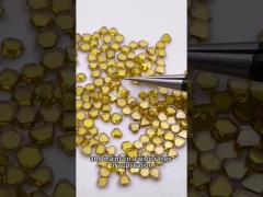 yellow single crystal lab grown diamonds hpht 3mm - 6mm for milling tools