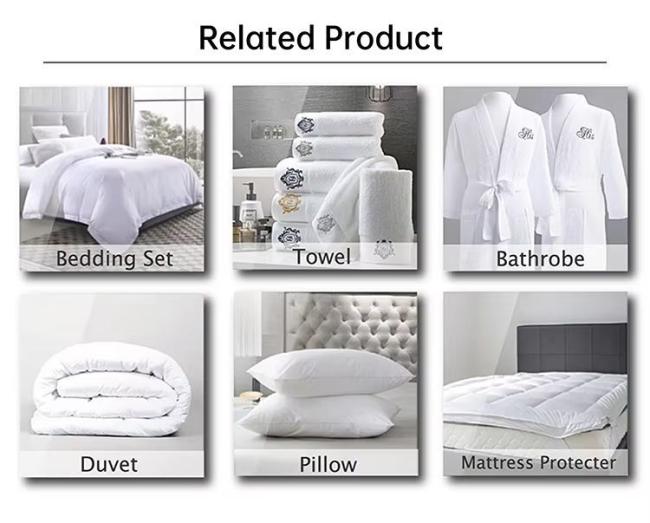 Luxury Cotton Fabric Hotel Duvet 90% White Duck Down Quilt
