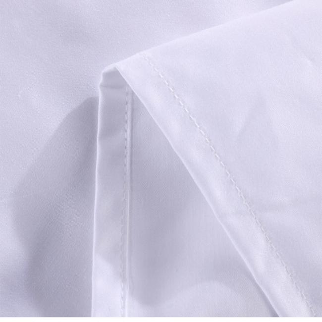 Wholesale Luxury White 3ootc Cotton Bed Sheet Hotel Satin Bedding Set