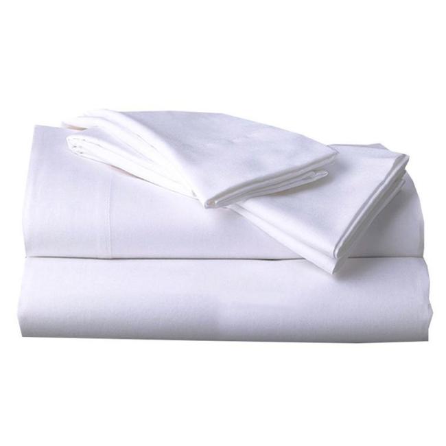 Wholesale Luxury White 3ootc Cotton Bed Sheet Hotel Satin Bedding Set