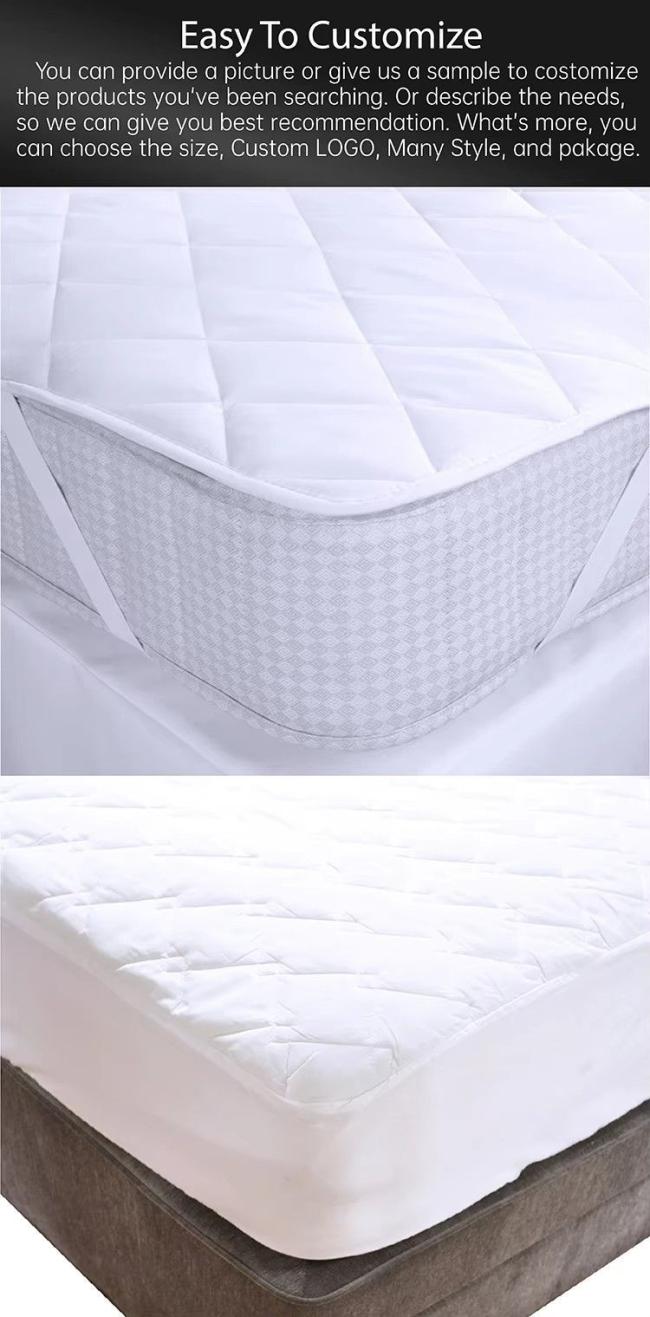 King Size Hotel Microfiber Waterproof Mattress Protector (JRD869)
