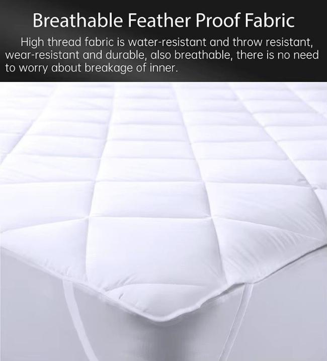 Hotel Luxury Soft Microfiber Mattress Pad Mattress Topper (JRD870)