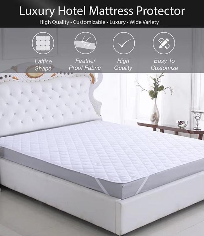 Hotel Cheap Hollow Fiber Mattress Cover Microfiber Bed Mattress Protector
