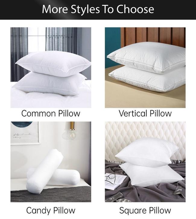 5 Star Hotel White Duck Down Pillow Collection Bed Pillows